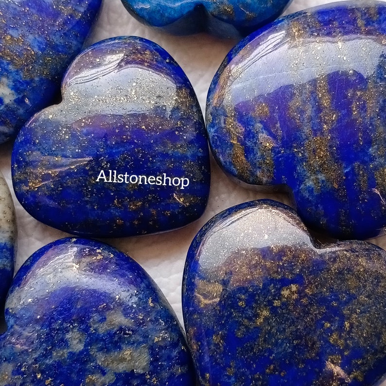 Lapis Lazuli Heart, Heart Shape, Lapis Lazuli Stone, Heart Gemstone ...