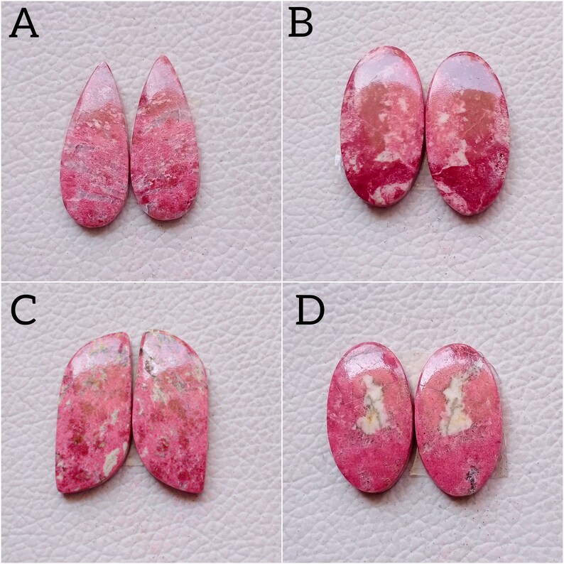 Thulite Crystal Thulite Gemstone Thulite Cabochon - Etsy