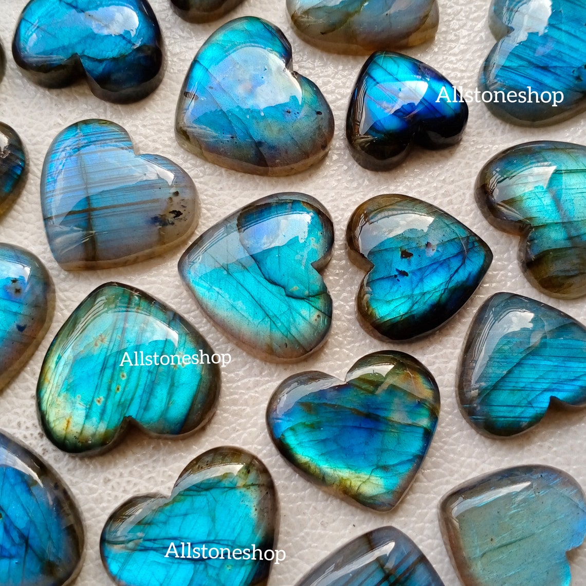 Labradorite Heart Labradorite Cab Heart Shape Flat Back - Etsy