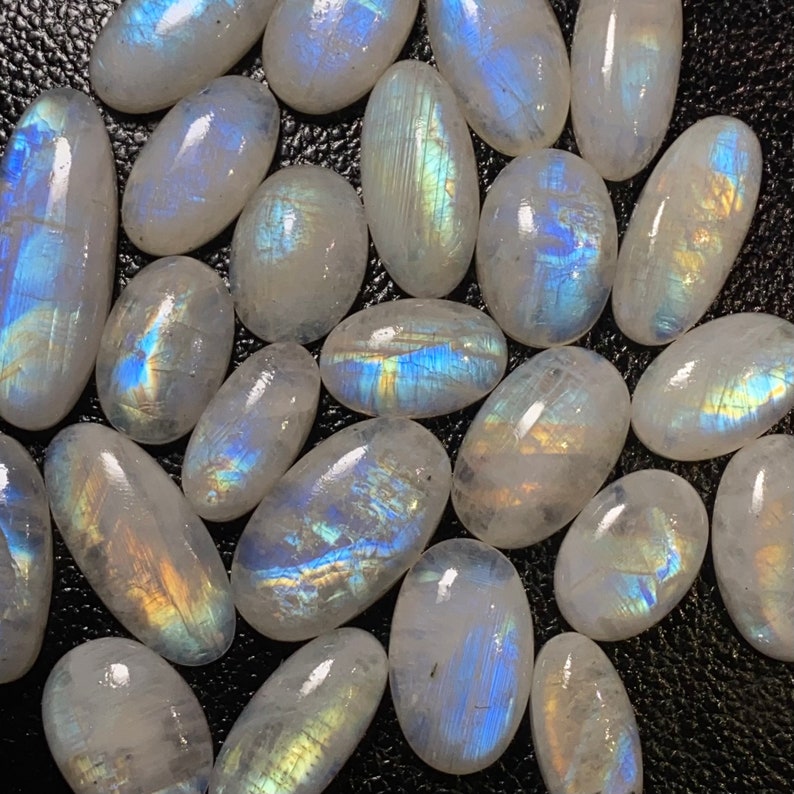 Rainbow Lot Rainbow Moonstone Natural Moonstone Moonstone - Etsy
