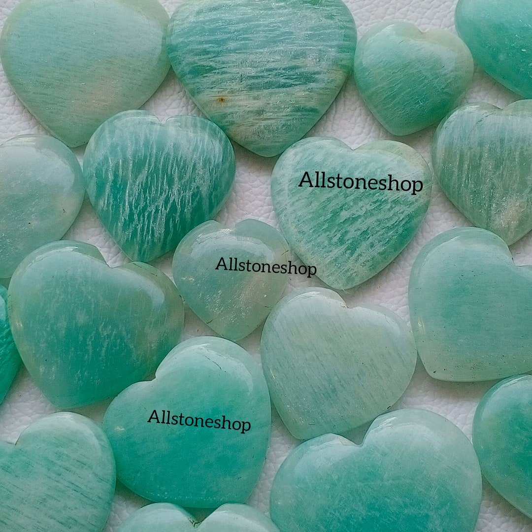 Heart Shape Amazonite, Amazonite Stone, Natural Gemstone, Amazonite ...