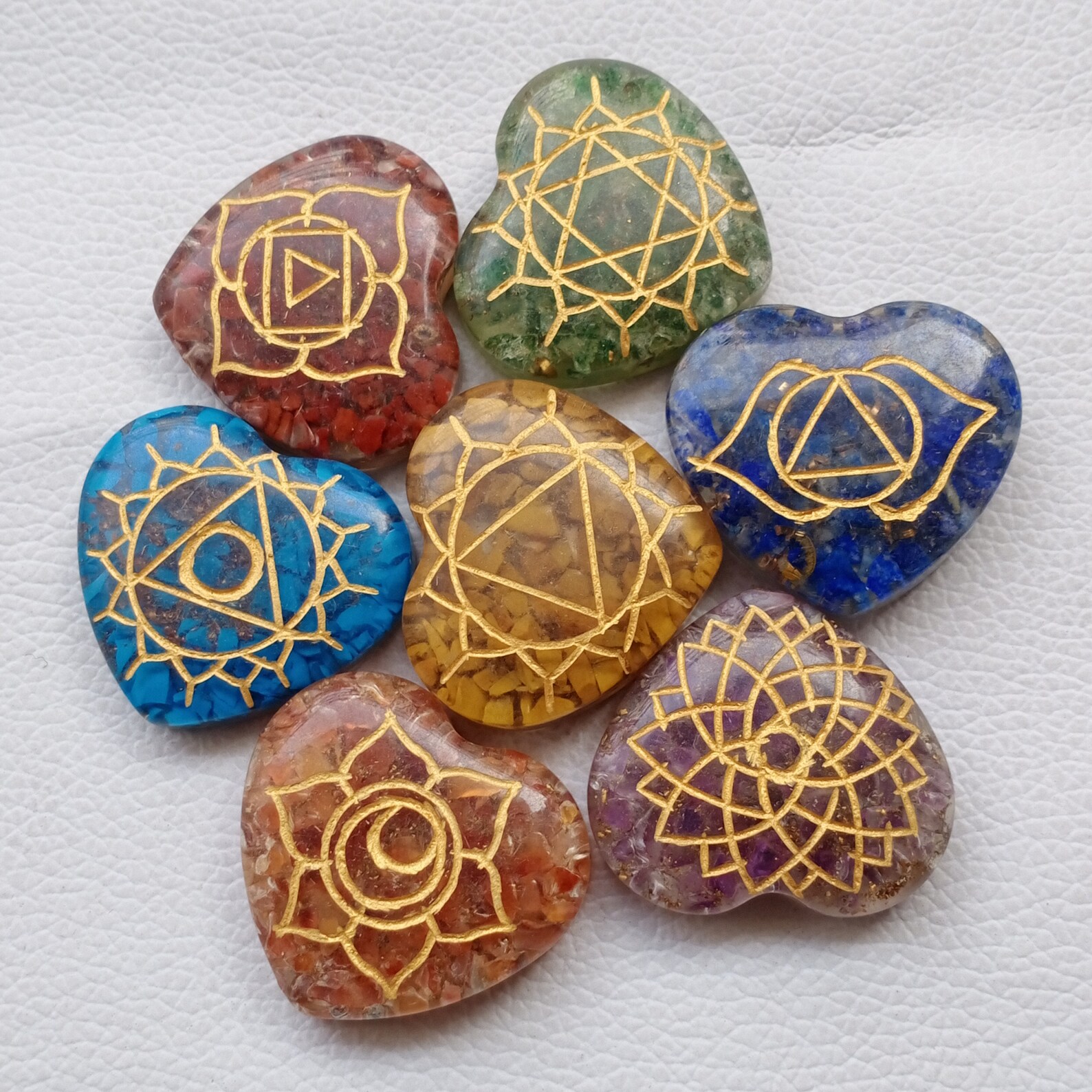 7 Chakra Stone Healing Stone Loose Stones Fengshui Stone | Etsy