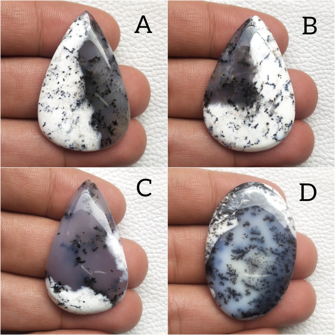 Natural Dendrite Agate Dendriteb Agate Gemstone Dendrite Opal Healing ...