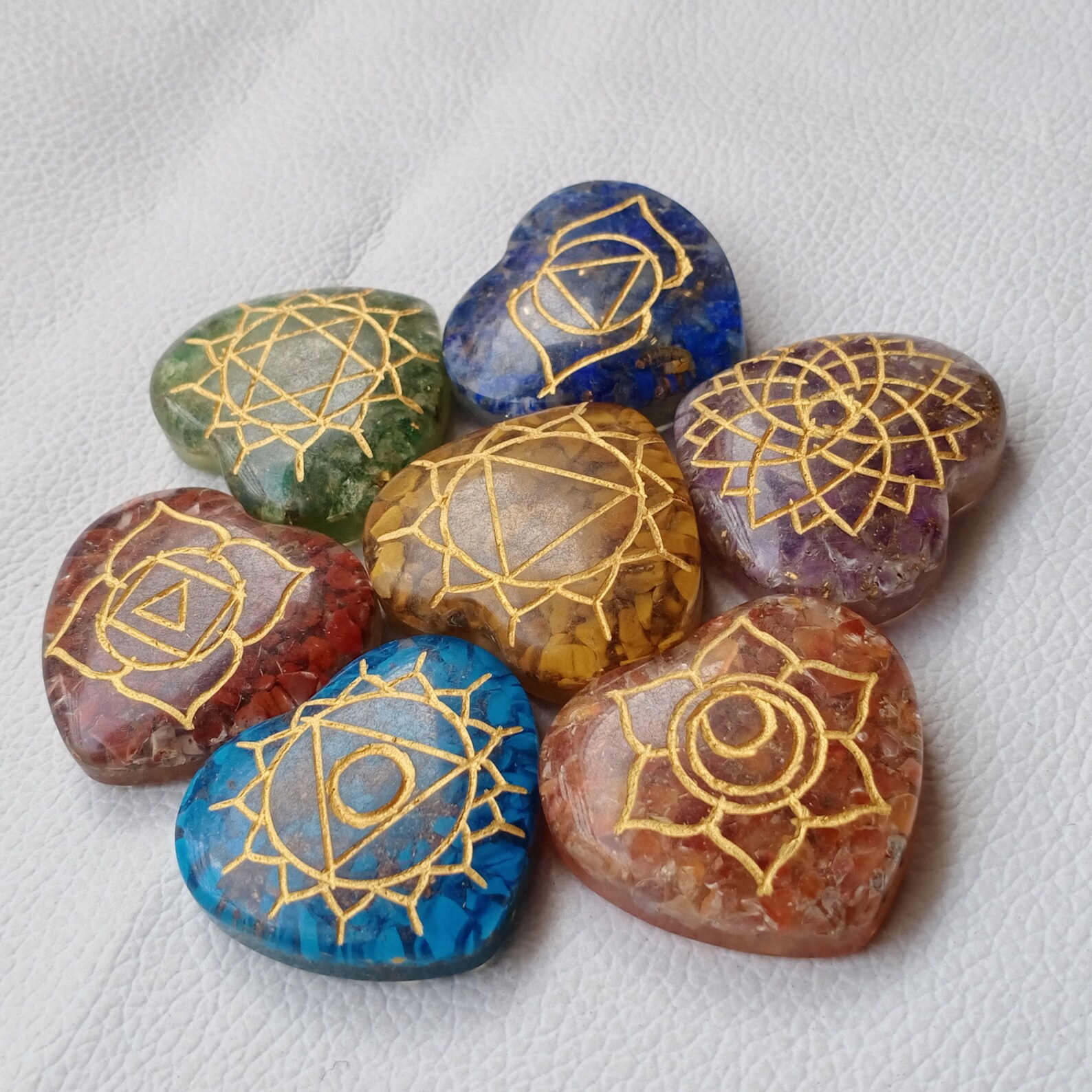 7 Chakra Stone Healing Stone Loose Stones Fengshui Stone | Etsy