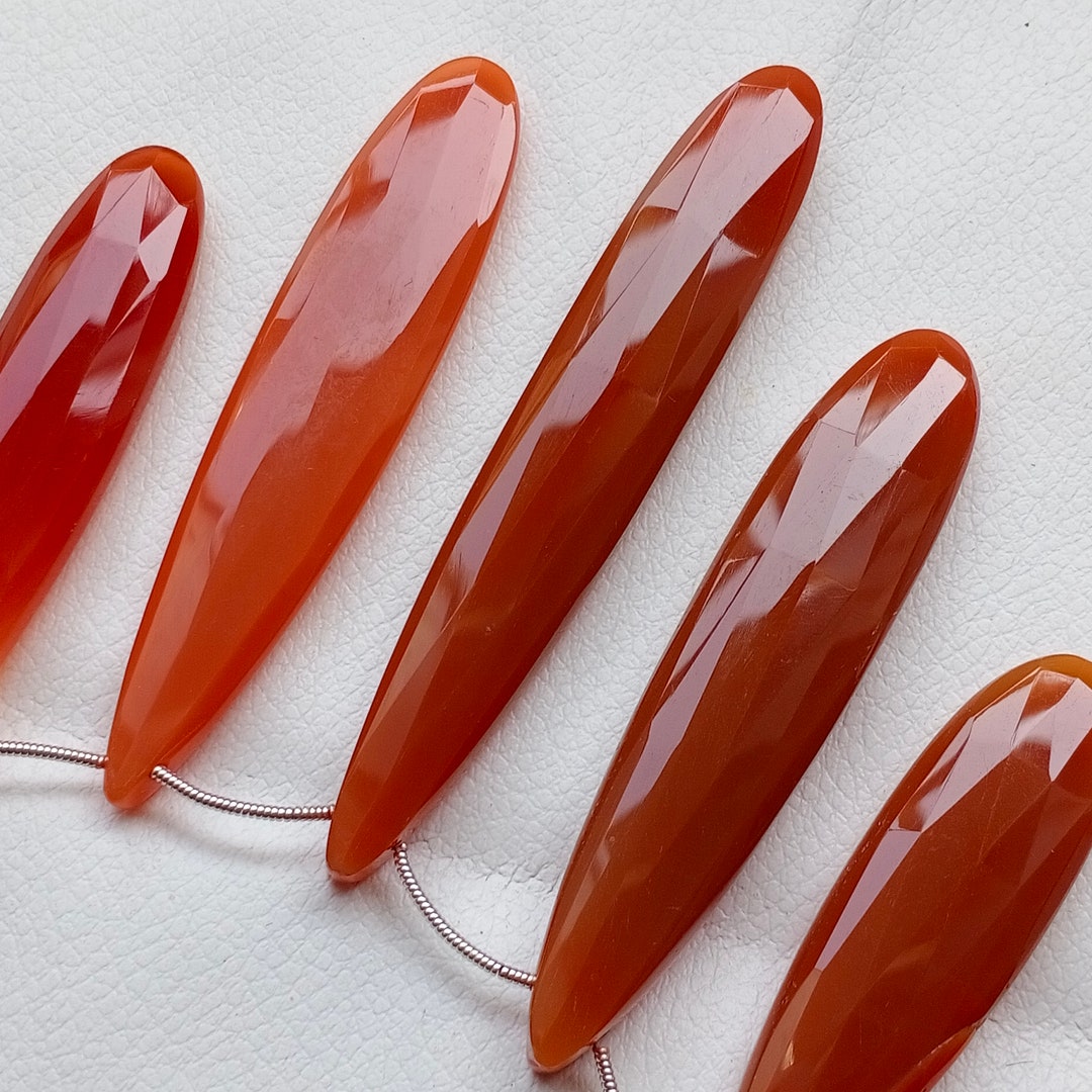 Red Onyx - Briolette - Checker Cut Onyx - Onyx Gemstone - Red Onyx ...