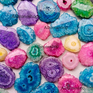 Solar Druzy - Solar Quartz - Solar Quartz Gemstone - Solar Slices ...