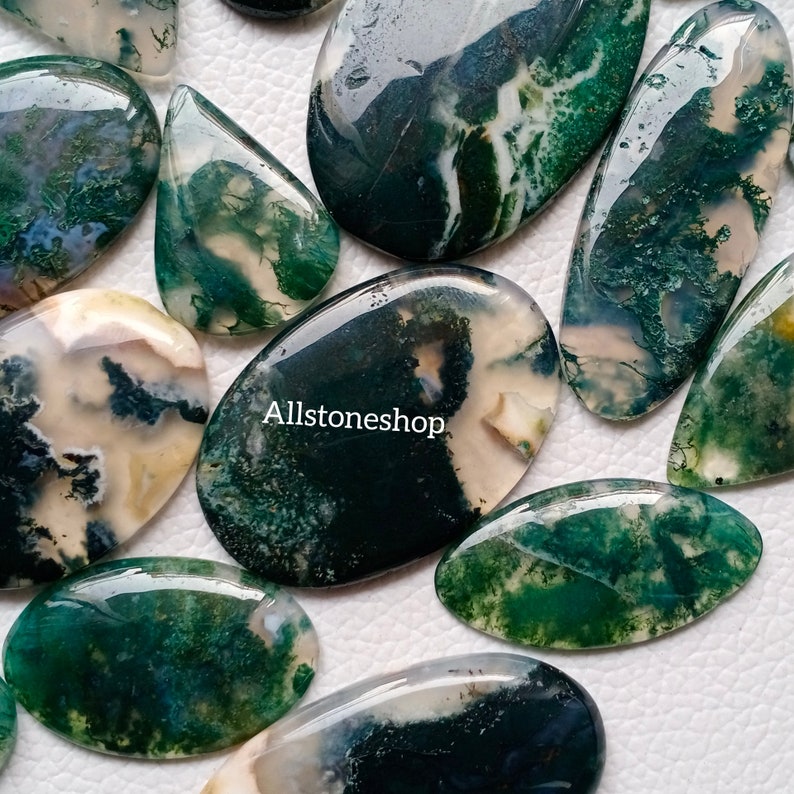 Moss Agate Moss Agate Stone Natural Moss Agate Moss Agate - Etsy
