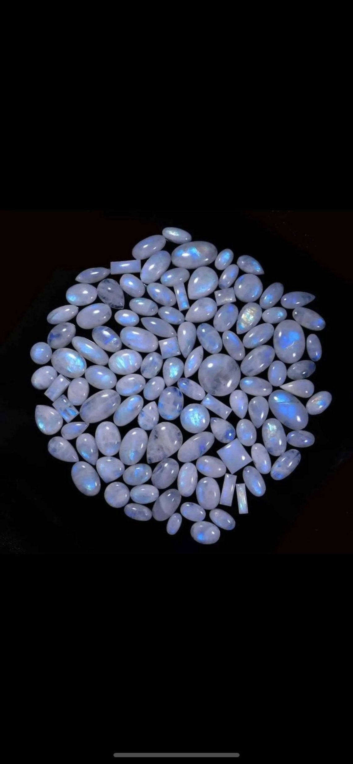 Rainbow Moonstone AAA Moonstone Gemstone Cabochon Flashy - Etsy