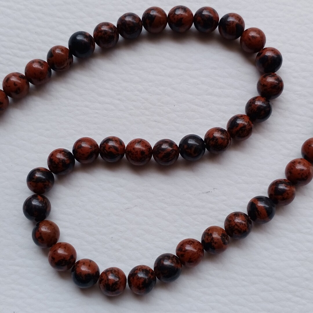 Mahogany Obsidian, Brown Obsidian, Obsidian Beads, Natural Obsidian ...
