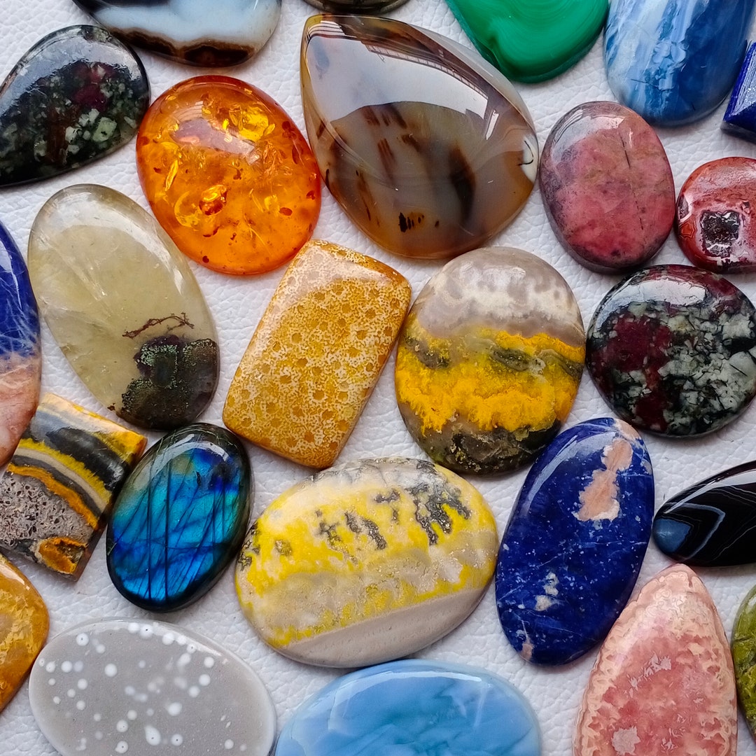 Wholesale Lot, Mix Gemstone Lot, Natural Cabochon Lot, Top Quality, Mix ...