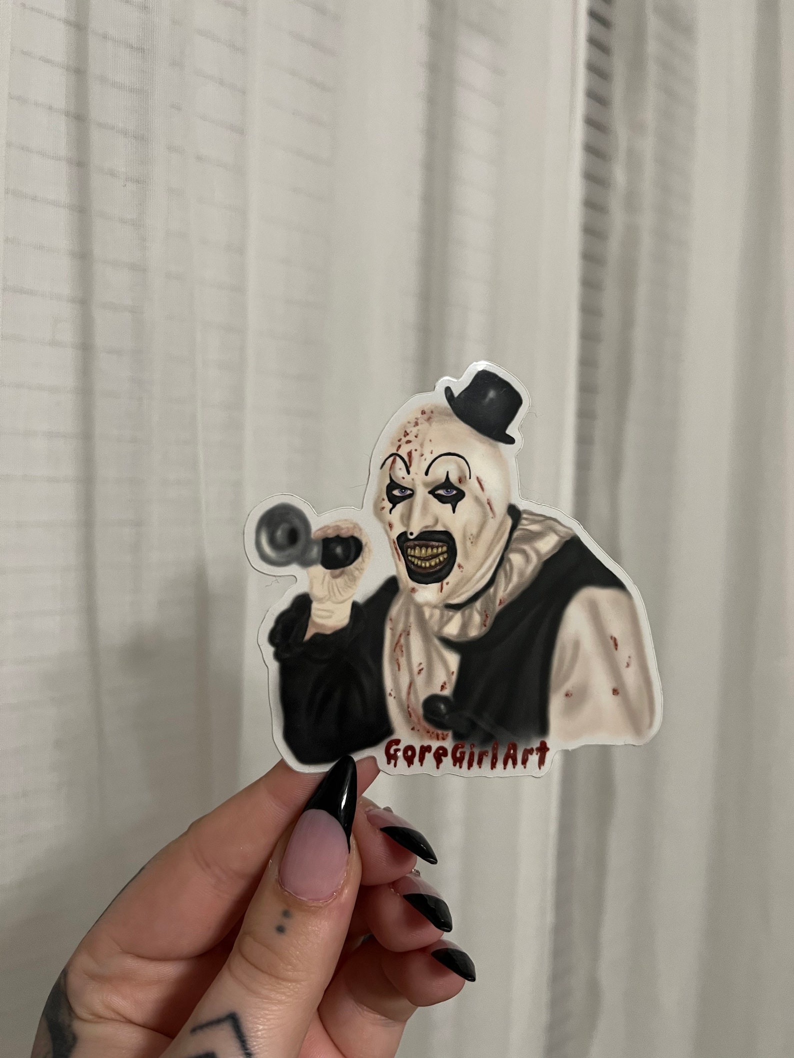 Art the Clown Sticker Terrifier Scary Clown Sticker - Etsy