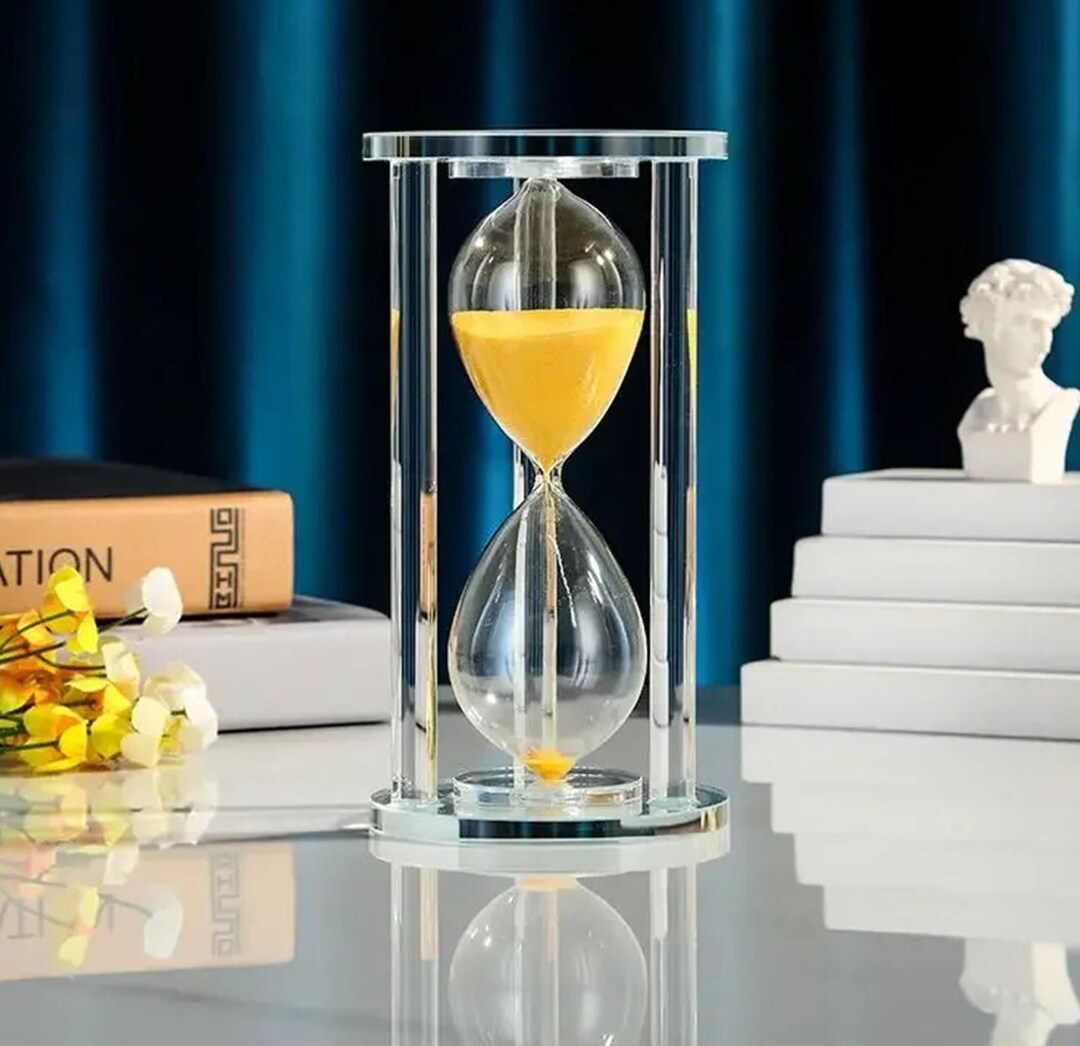 15-60 Minutes Hourglass Sand Timer Kitchen School Modern Crystal Hour ...