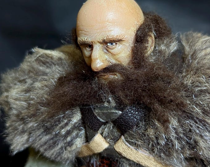 Small Artist Doll Gnome, OOAK Handmade Polymer Doll, Detailed Poseable ...