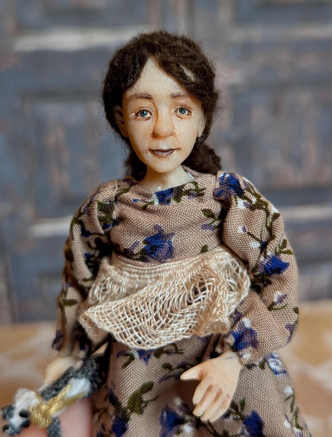 Small Art Doll Girl, OOAK Handmade Polymer Doll, Cute Little Girl ...