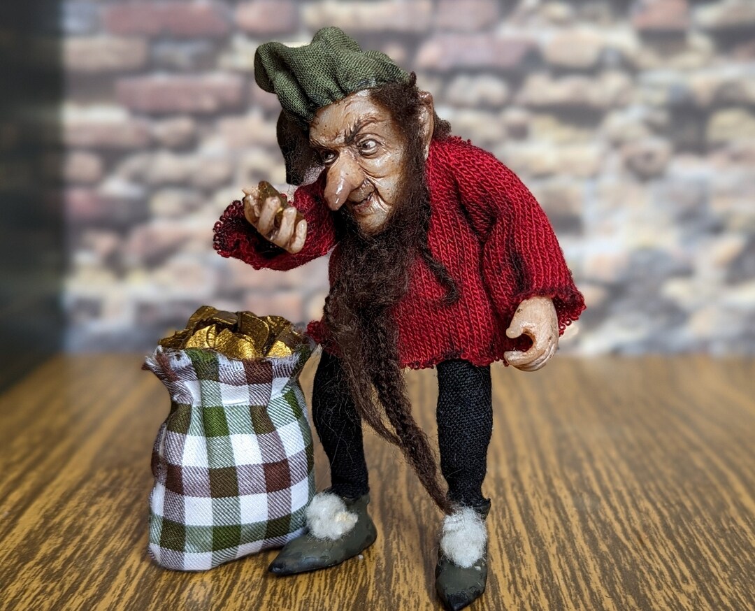 Small Doll Gnome, OOAK Handmade Clay Doll, Creepy Cute Doll, Realistic ...