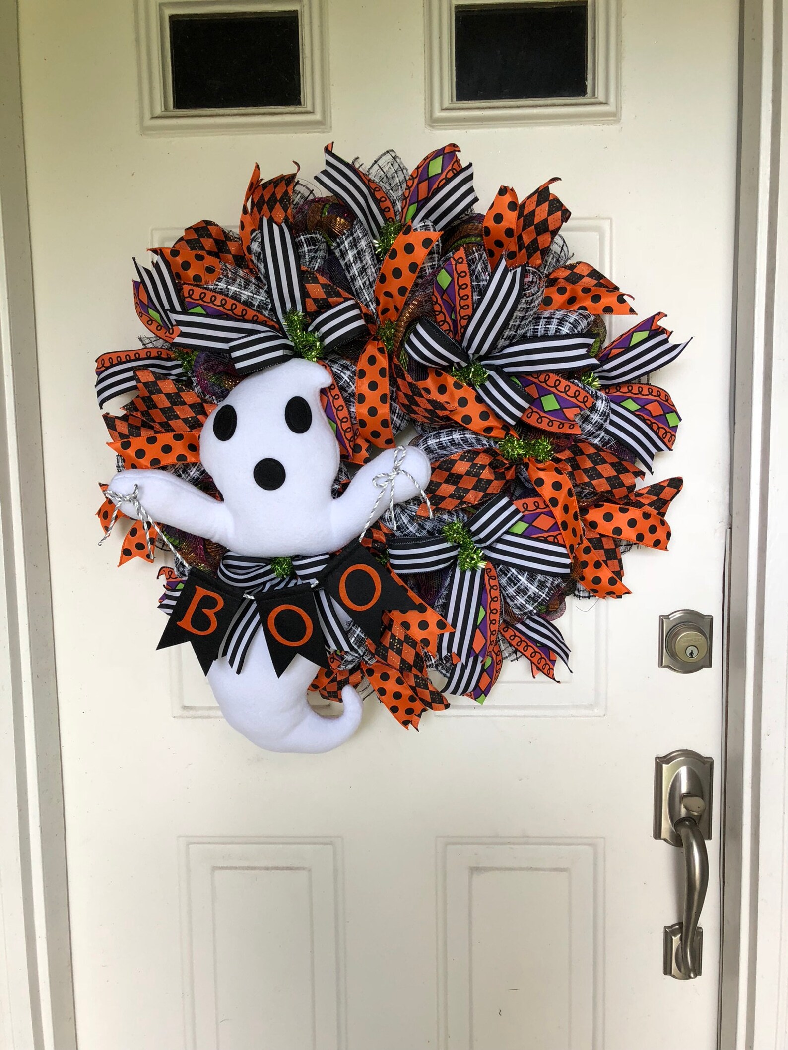 Halloween Wreath Ghost Wreath Halloween Decor Halloween | Etsy