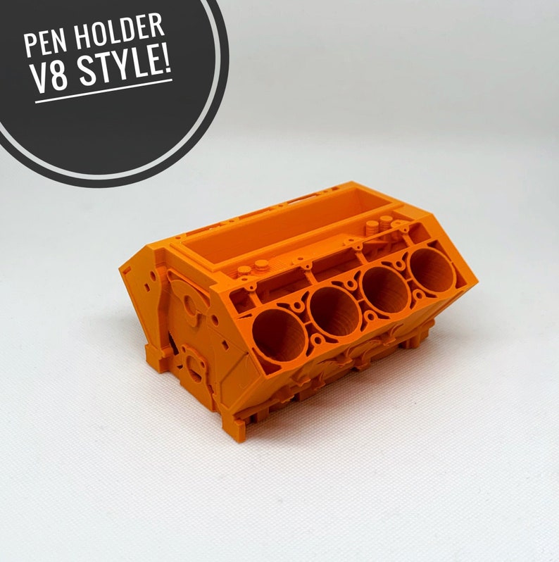 V8 Engine Block Pen Holder / V8 Engine Enthusiast Lover / V8 - Etsy