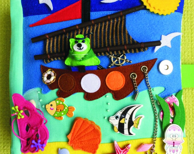 Texture Quiet Book Sensory Book First Learning Book Sea Life Activity ...