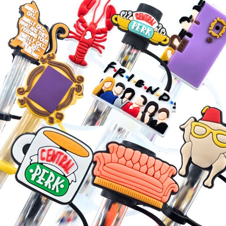Straw Topper Charms - FRIENDS - Stanley, Owala, Tumbler Cup Accessories ...