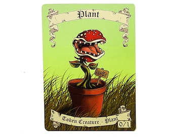 Plant Token Custom Altered MTG Magic the Gathering Fantasy - Etsy