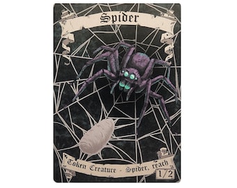 Spider Token Series 2 of Givememana's Tokens Magic the Gathering ...