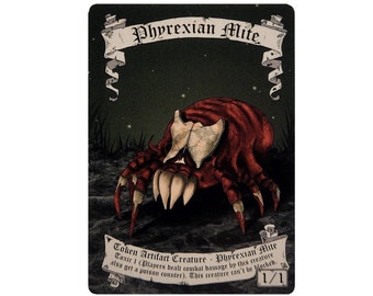 Phyrexian Mite Token Custom Altered MTG Magic the Gathering Fantasy ...