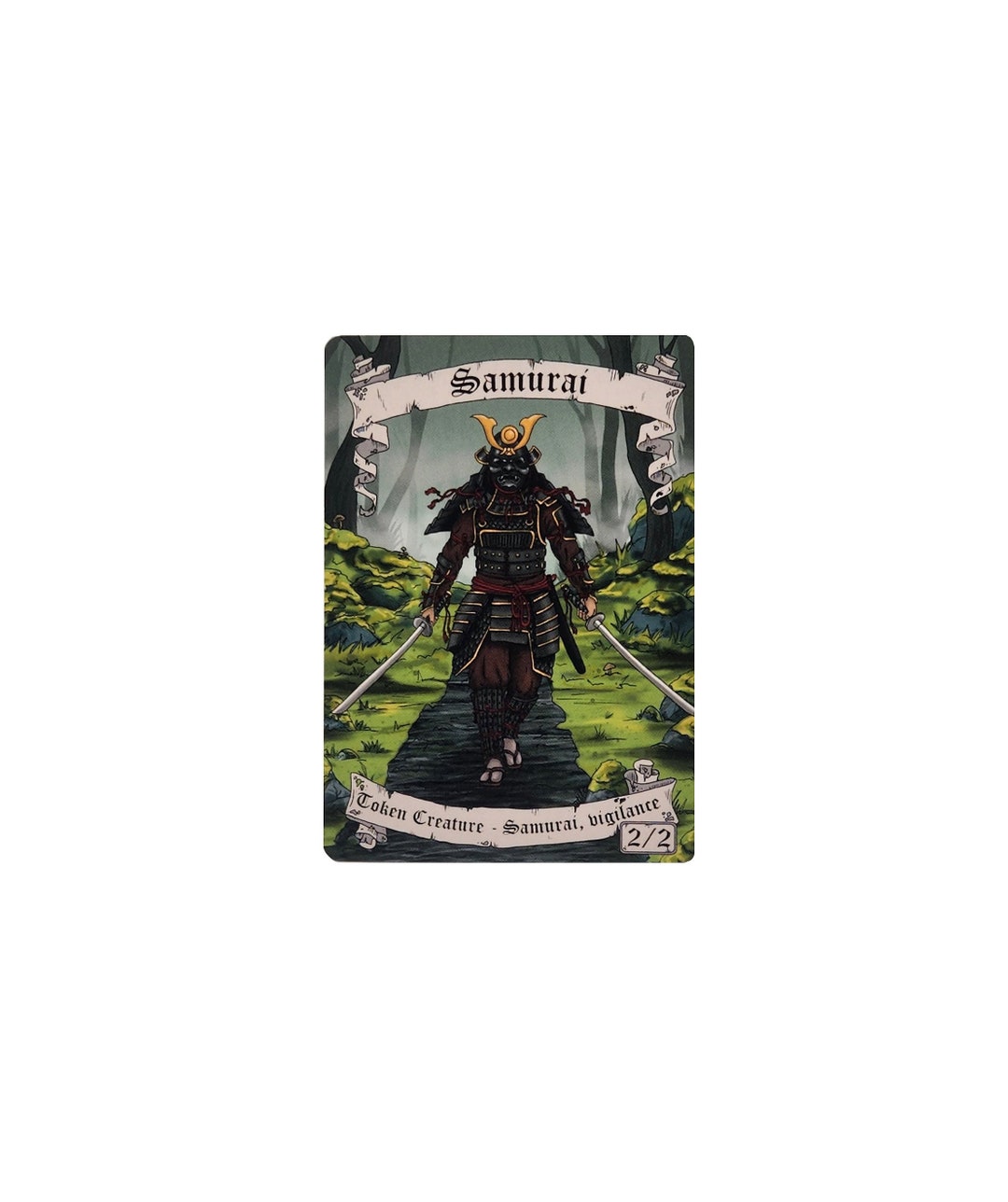 Magic the Gathering 2/2 Samurai Token - Etsy