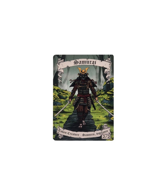 Magic the Gathering 2/2 Samurai Token - Etsy