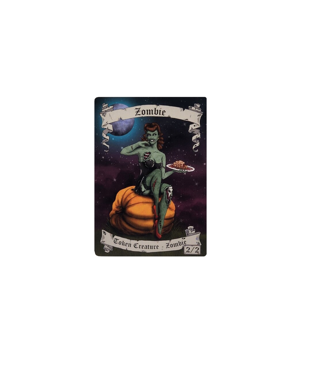 Magic the Gathering 2/2 Zombie (lady) Token - Etsy