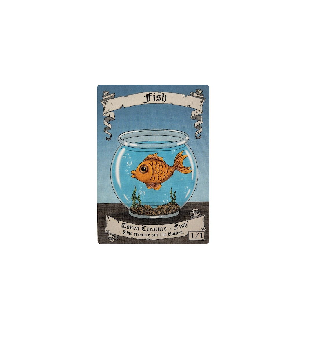 Magic the Gathering 1/1 Fish Token - Etsy