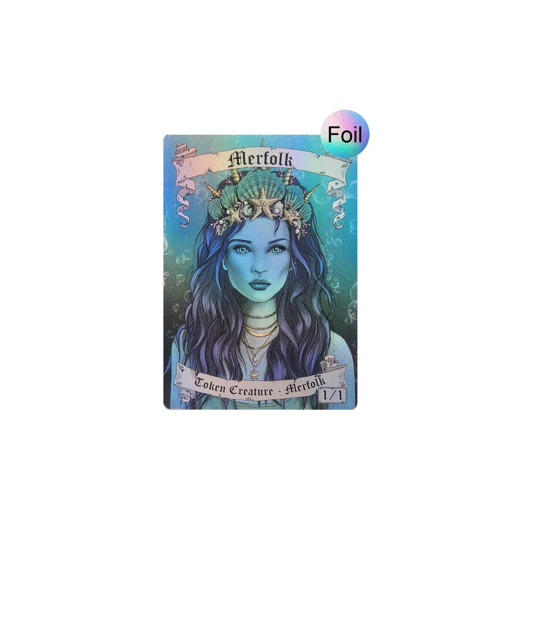 Magic the Gathering Merfolk Token (foil Version) - Etsy