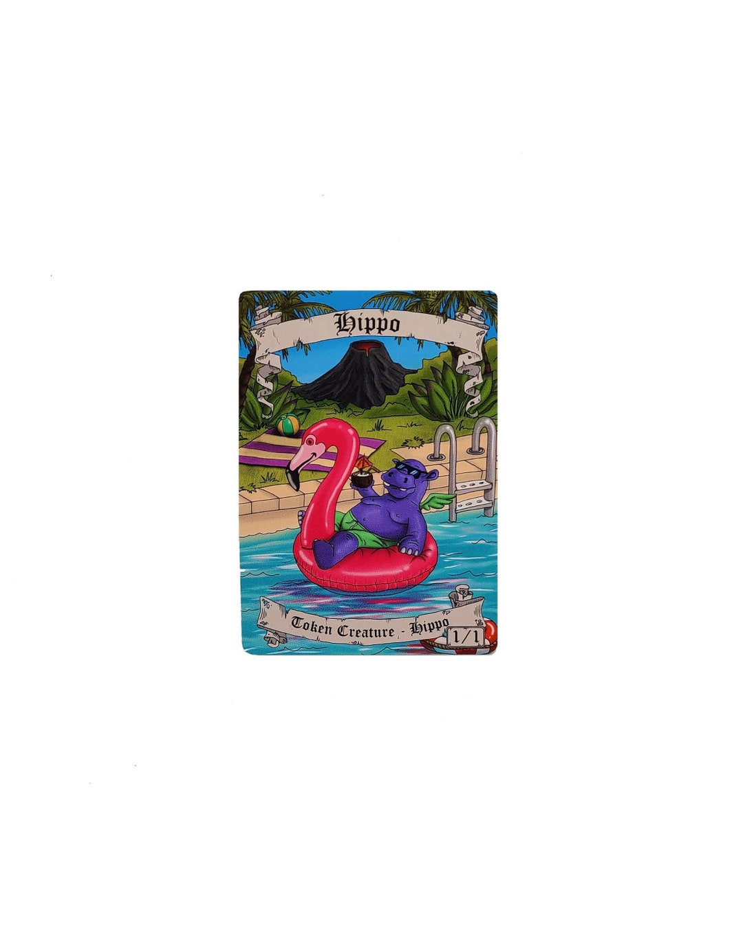 Magic the Gathering 1/1 Hippo Token - Etsy