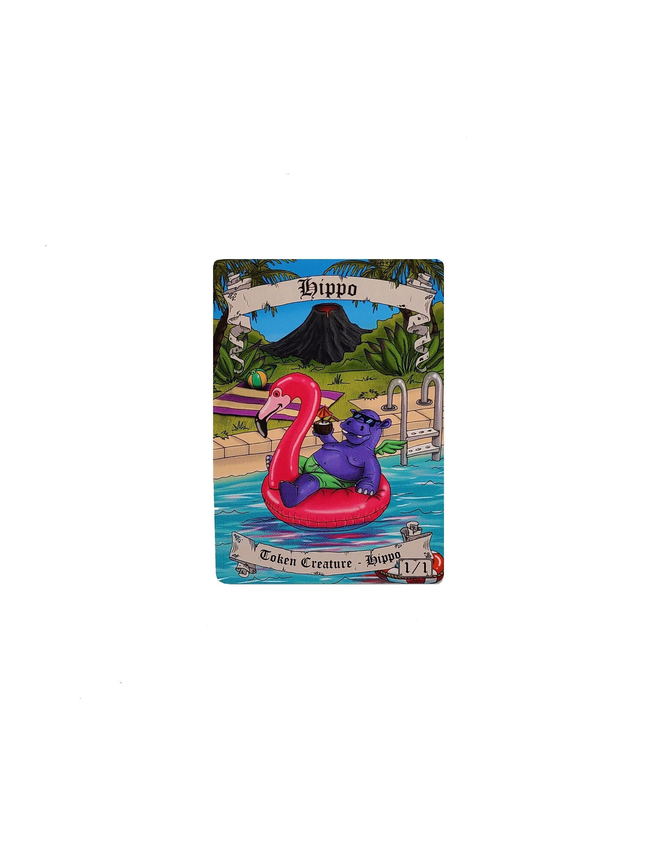 Magic the Gathering 1/1 Hippo Token - Etsy