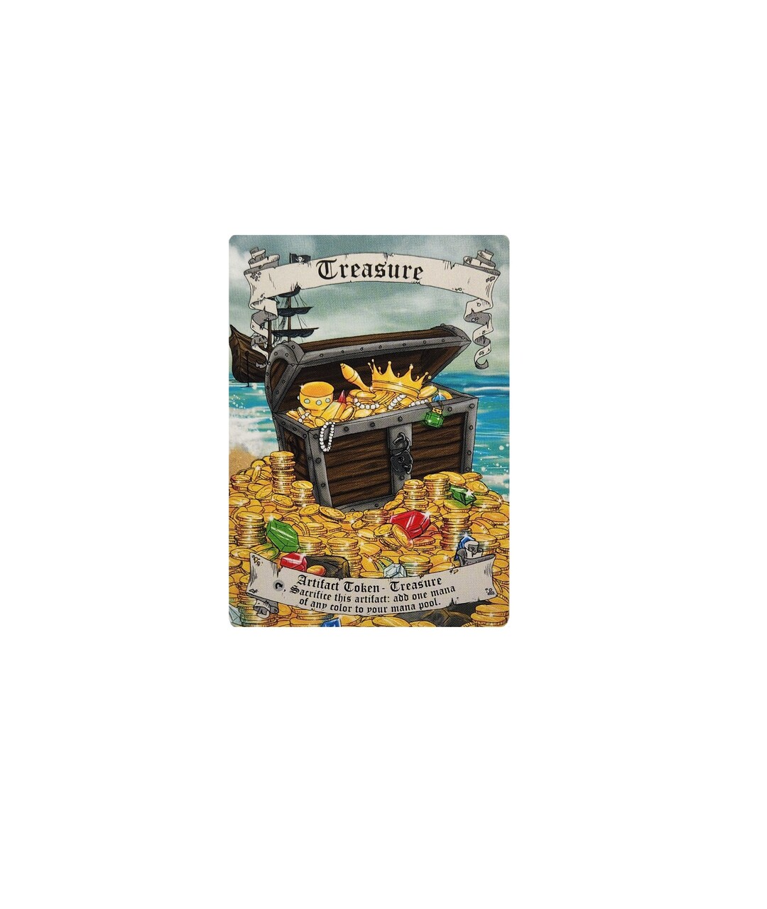 Magic the Gathering Treasure Token (ship) - Etsy