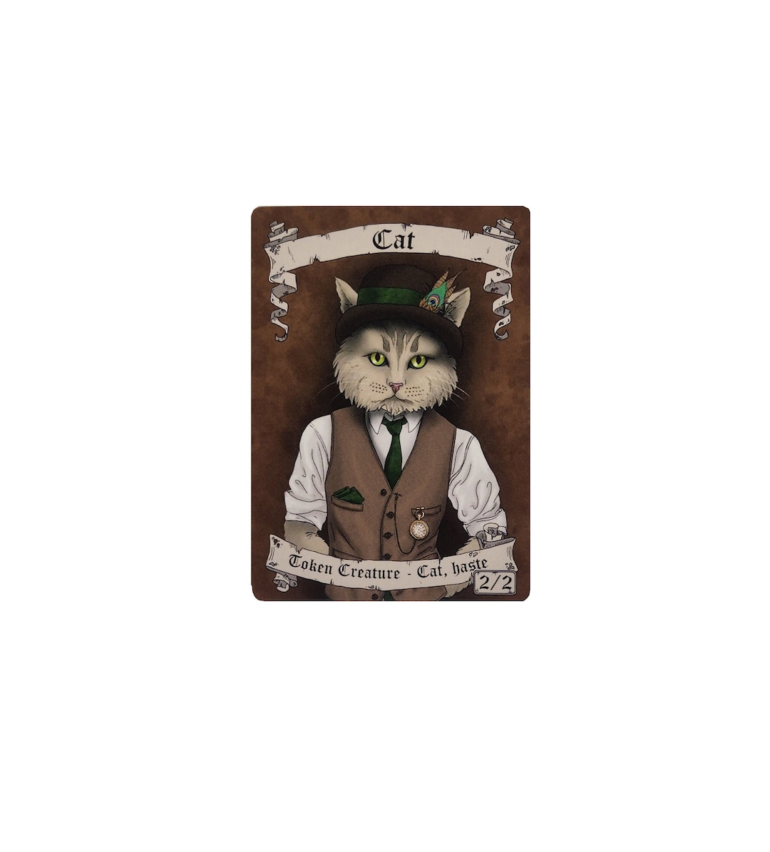 Magic the Gathering 2/2 Cat Token - Etsy