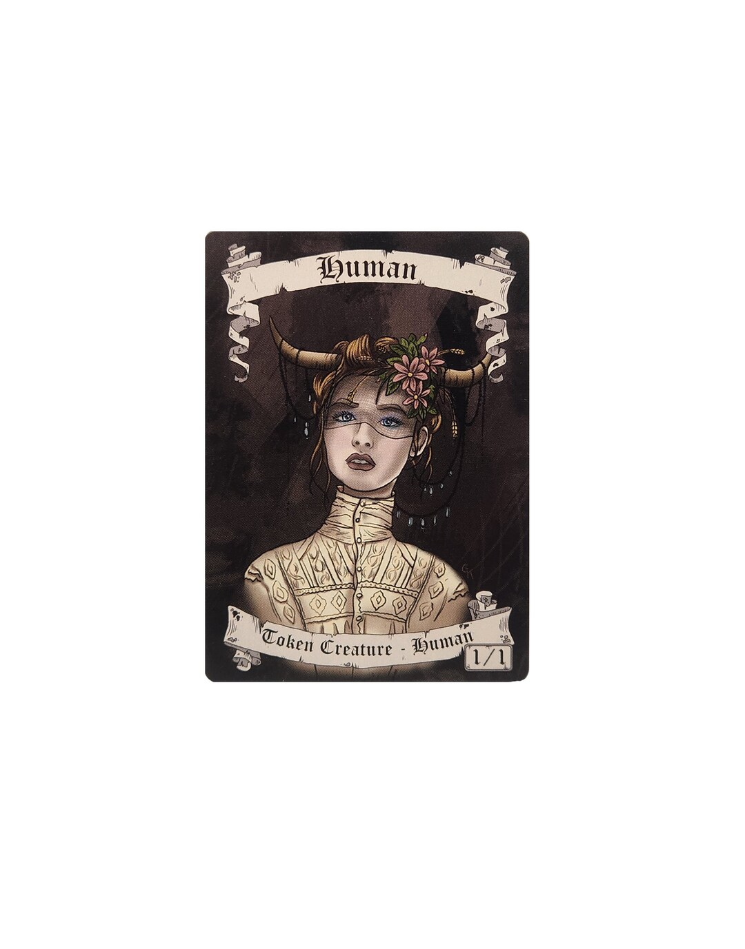 Magic the Gathering 1/1 Human Token - Etsy