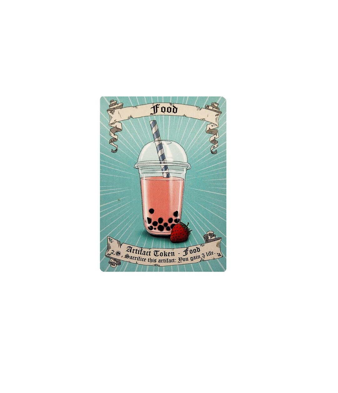 Magic the Gathering Food (bubble Tea) Token - Etsy