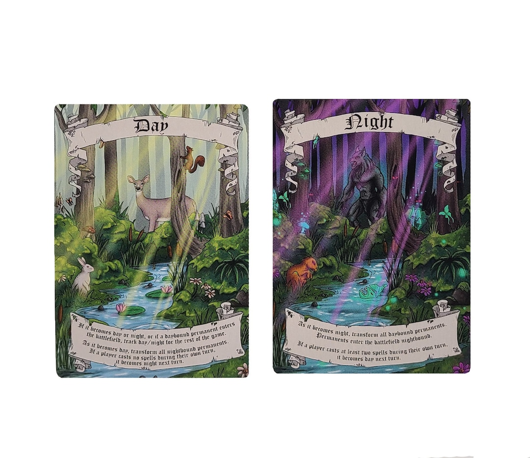 Magic the Gathering Day Night Token - Etsy