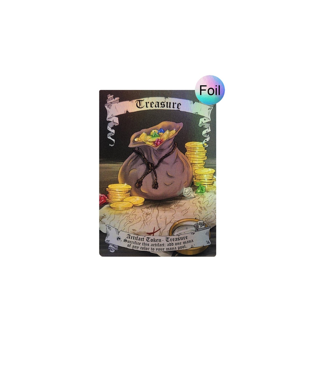 Magic the Gathering Treasure Token - Bag (foil Version) - Etsy