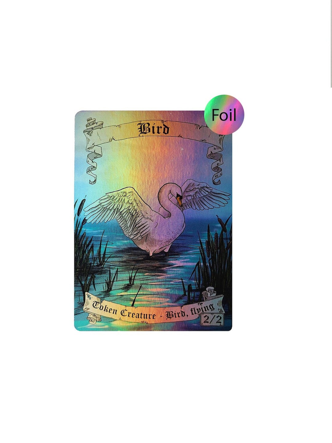 Magic the Gathering Bird (2/2) Token Swan (foil Version) - Etsy