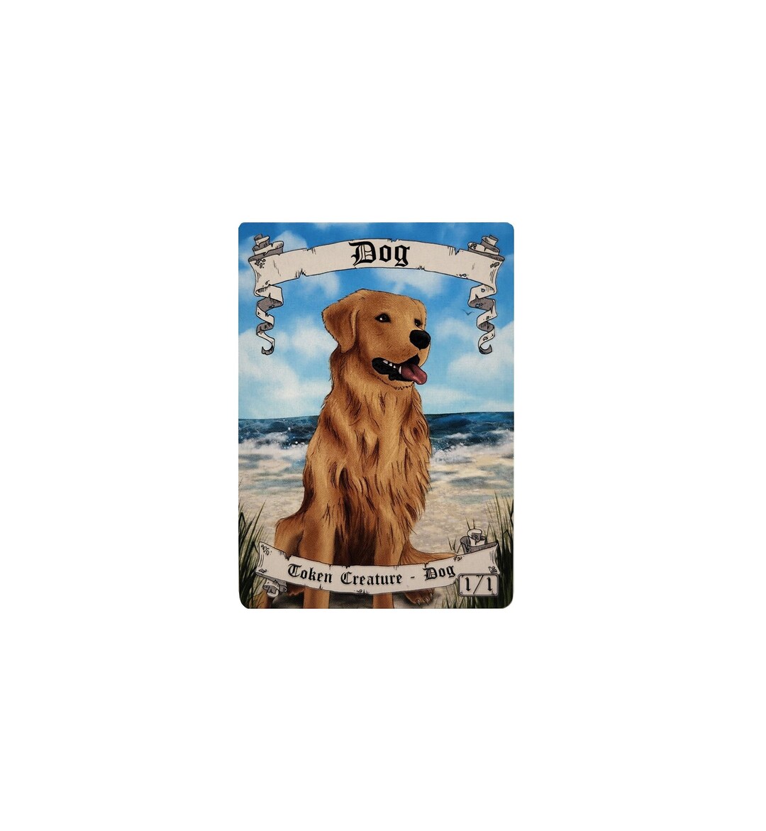 Magic the Gathering 1/1 Dog Token - Etsy