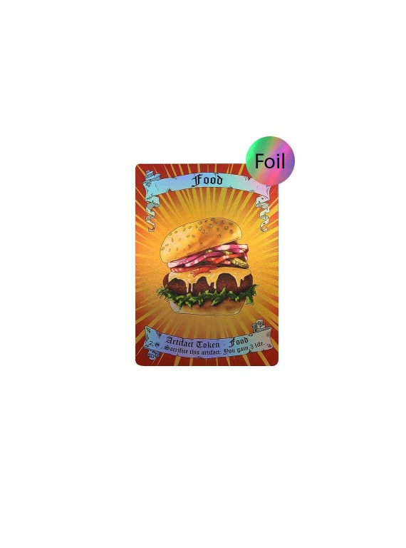 Magic the Gathering Food Burger Token foil Version - Etsy