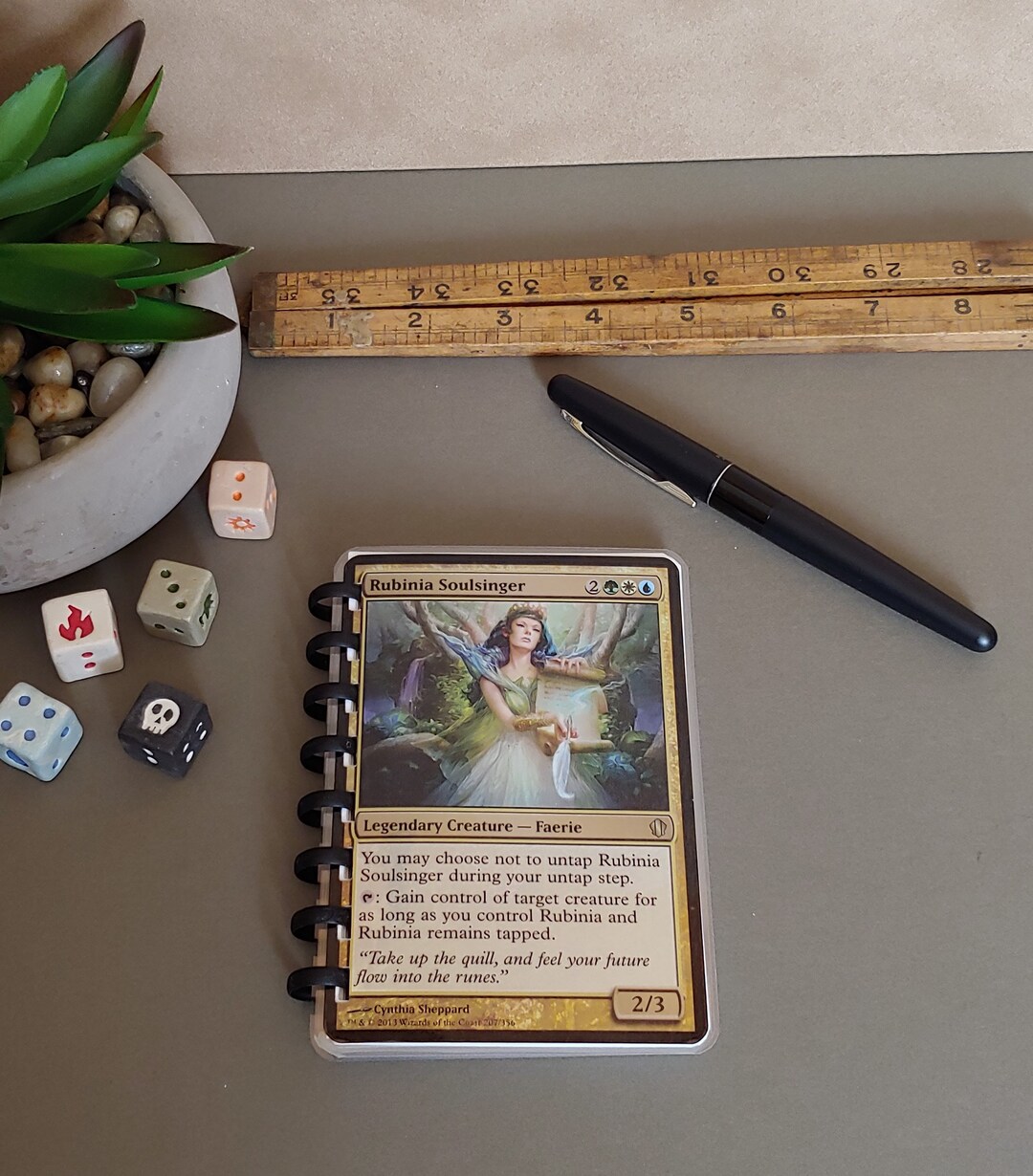 Magic the Gathering Notebook (oversized MTG- Rubina Soulsinger) - Etsy
