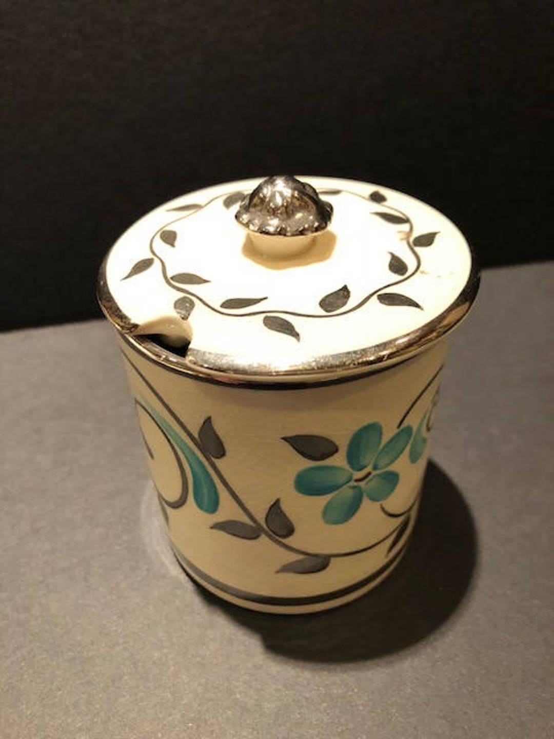Vintage Gray's Pottery Jam Jar - Etsy
