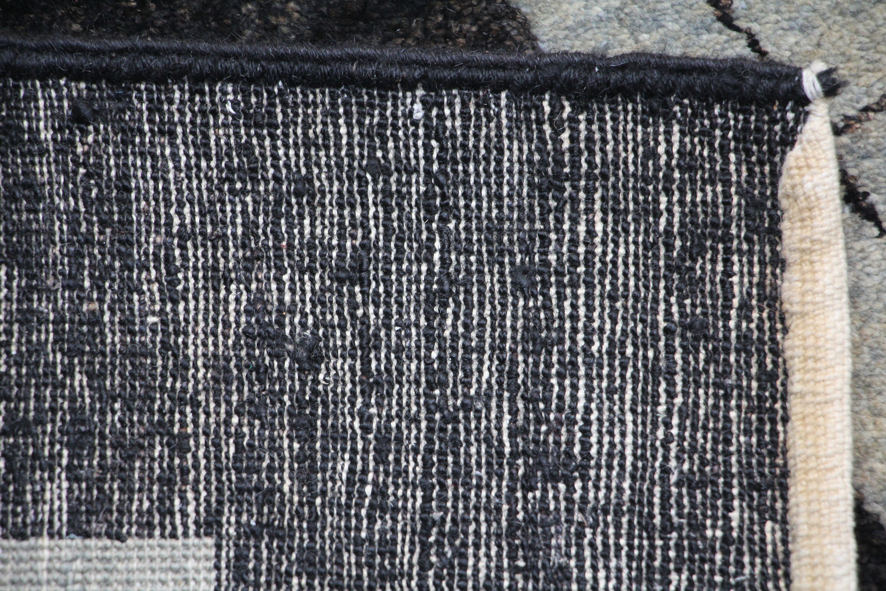 Black and grey rug living room rug bedroom rug office rug | Etsy