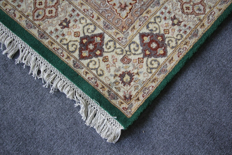 Green Area Rug Oriental Rug Green Living Room Rug Wool and - Etsy