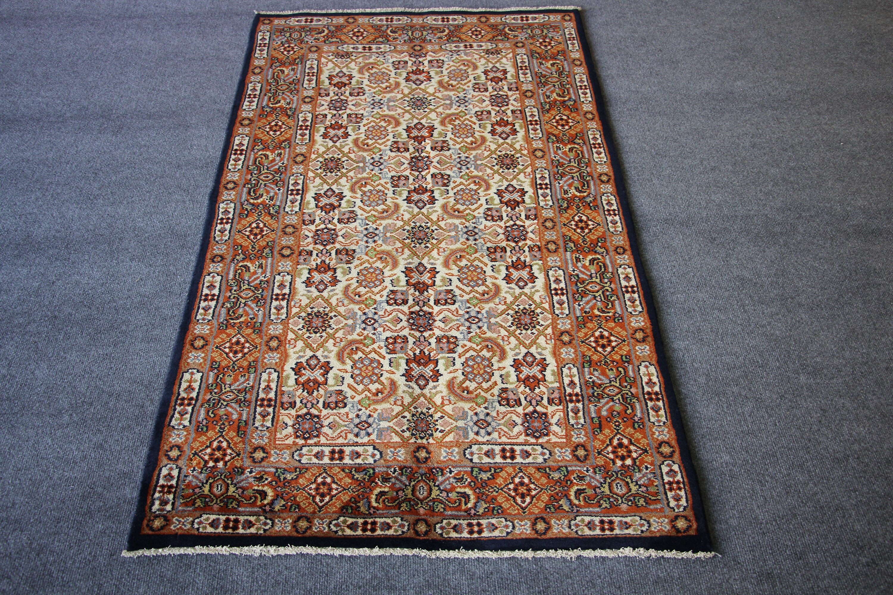 Vintage rug wool rug accent rug bohemian rug tribal rug. | Etsy