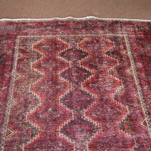 122 Cm X 200 Cm/4' X 6.6' Distressed Rug, Faded Vintage Rug, Faded ...