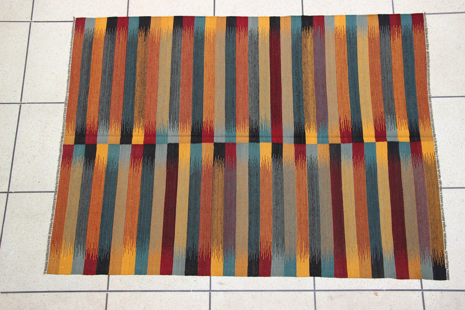 6x8 Area Rug Modern Design Multi Color Rug Contemporary Area - Etsy