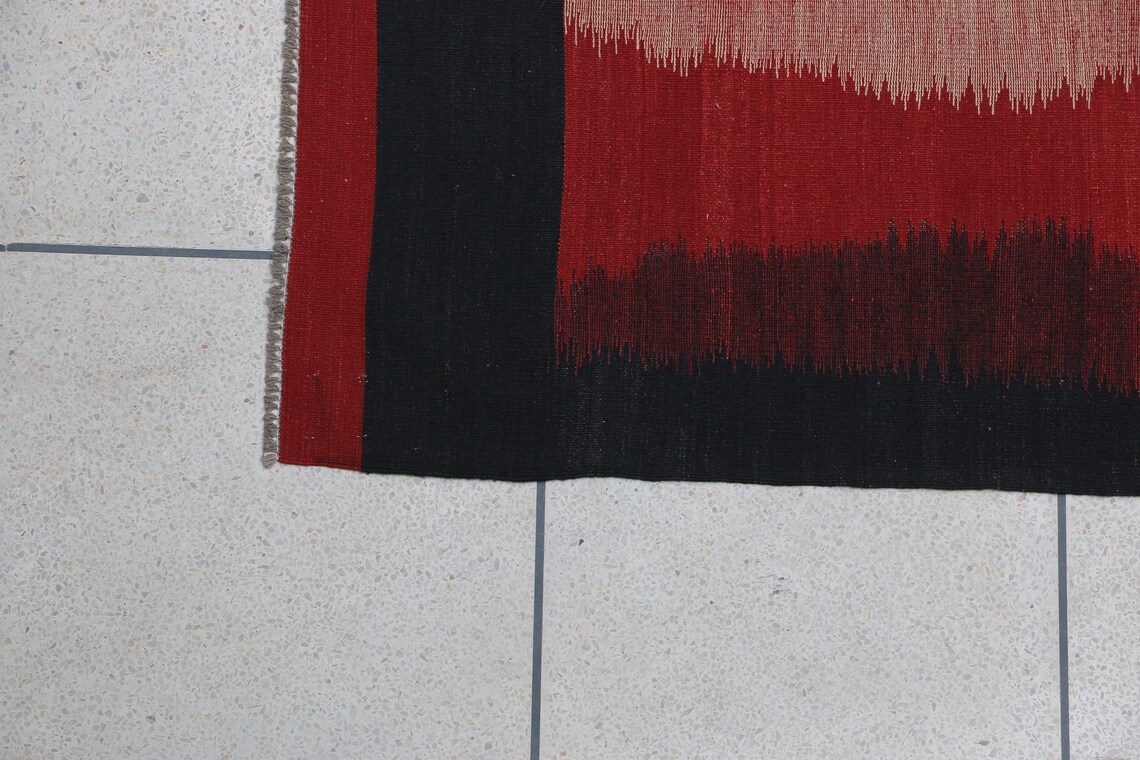 Contemporary Area Rug Office Rug Handmade Wool Area Rug. - Etsy